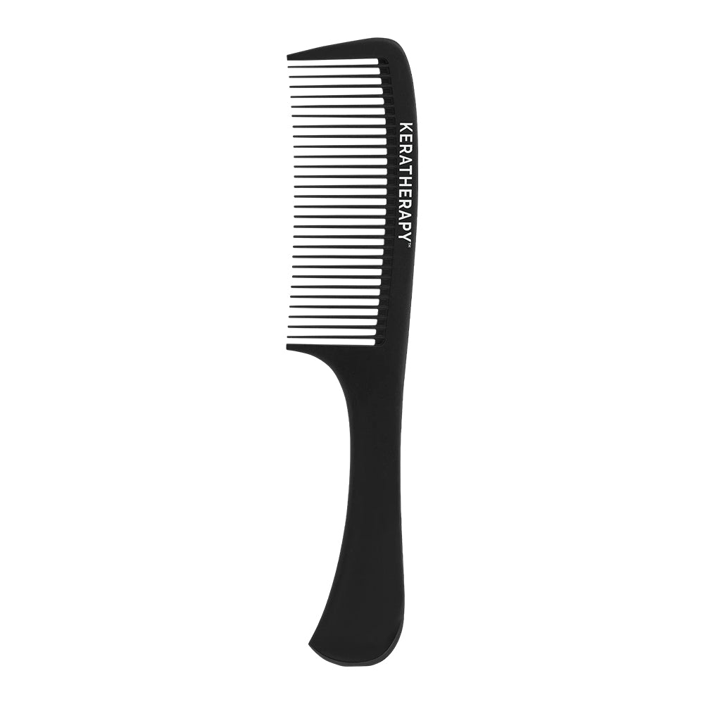 Heat Resistant Carbon Wide Tooth Comb Black – Keratherapy Pro